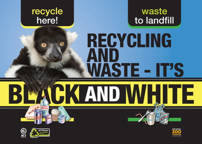Spectrum Graphics – Graphic Design Canberra » ACTSmart – Zoo bin waste ...